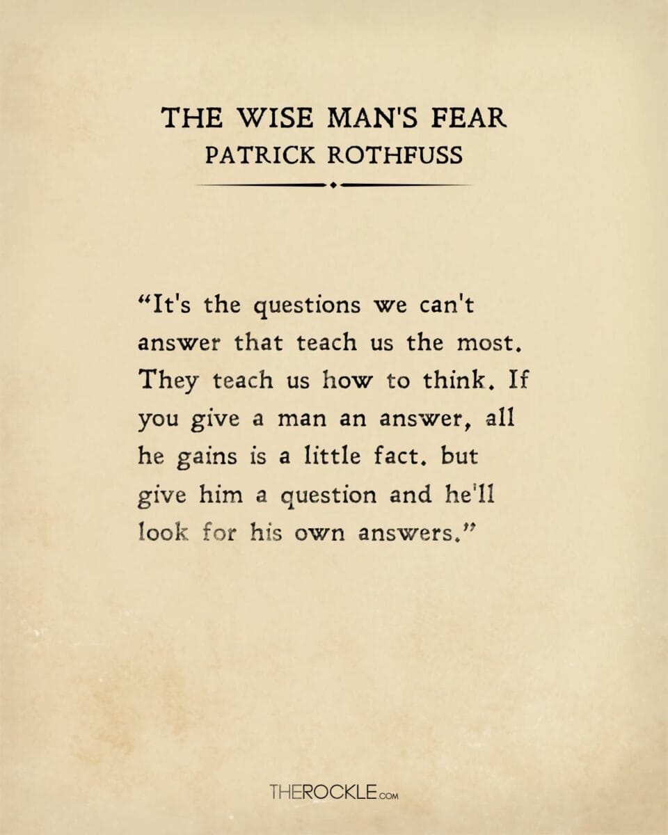 These 10 Patrick Rothfuss Quotes? Absolutely Legendary!