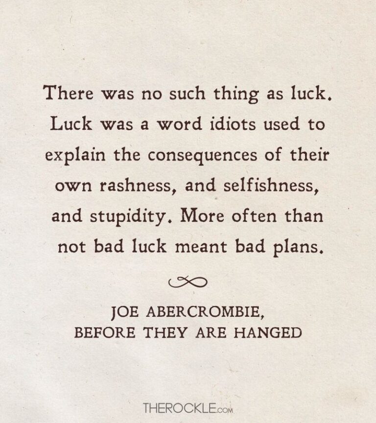 100 Best Quotes From Joe Abercrombie’s Fantasy Books | THE ROCKLE