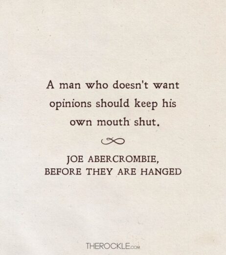 100 Best Quotes From Joe Abercrombie’s Fantasy Books | THE ROCKLE
