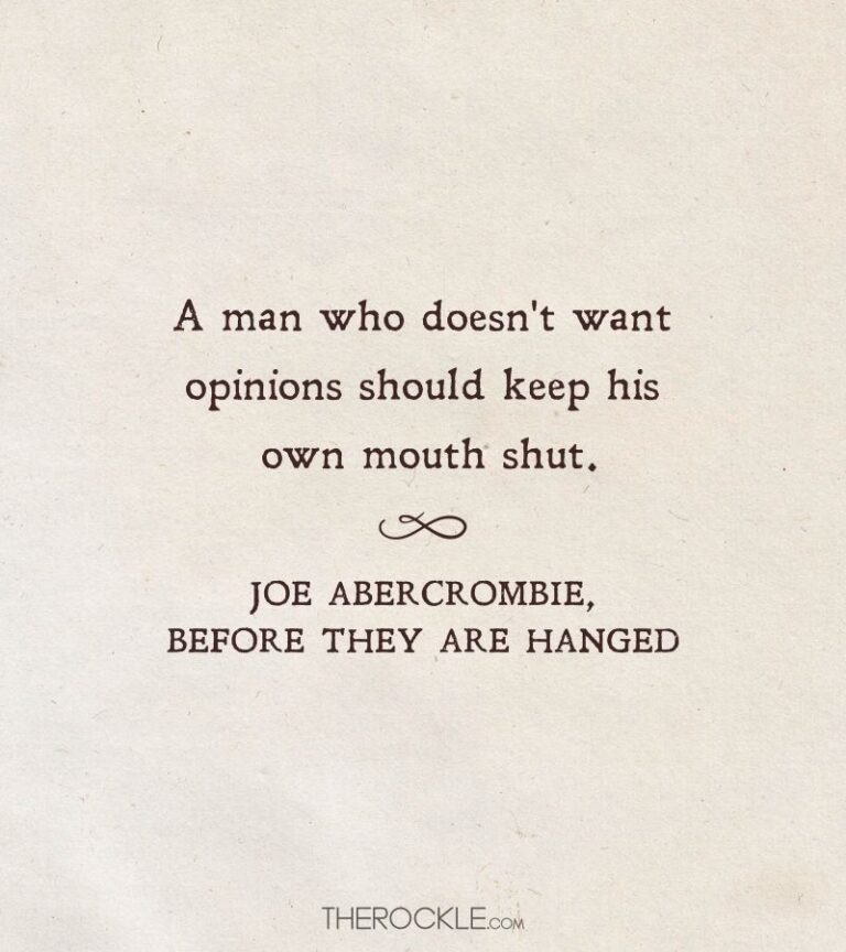 100 Best Quotes From Joe Abercrombie’s Fantasy Books | THE ROCKLE