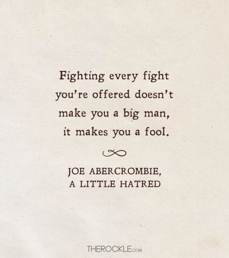 100 Best Quotes From Joe Abercrombie’s Fantasy Books | THE ROCKLE