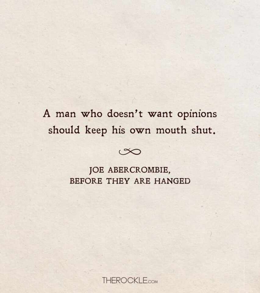 These 20 Joe Abercrombie Quotes Are Sharper Than Ninefingers' Blade